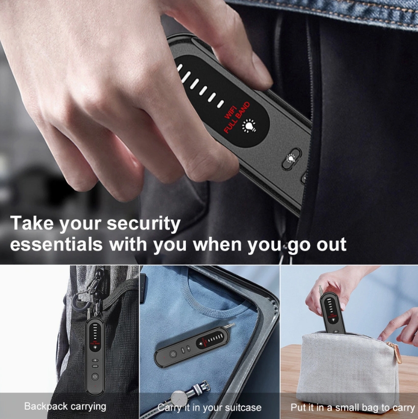 Travel Essential - Palm-Sized Wi-Fi signal Camera Detector